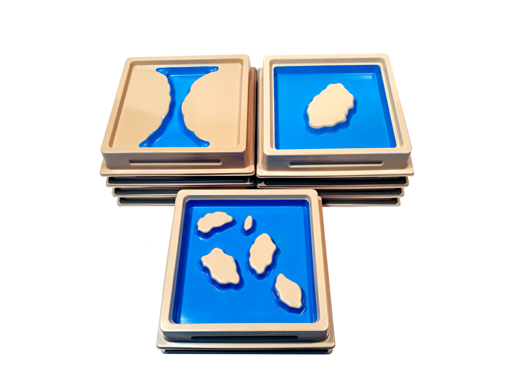 Land and Water Form Trays - 6 Pairs
